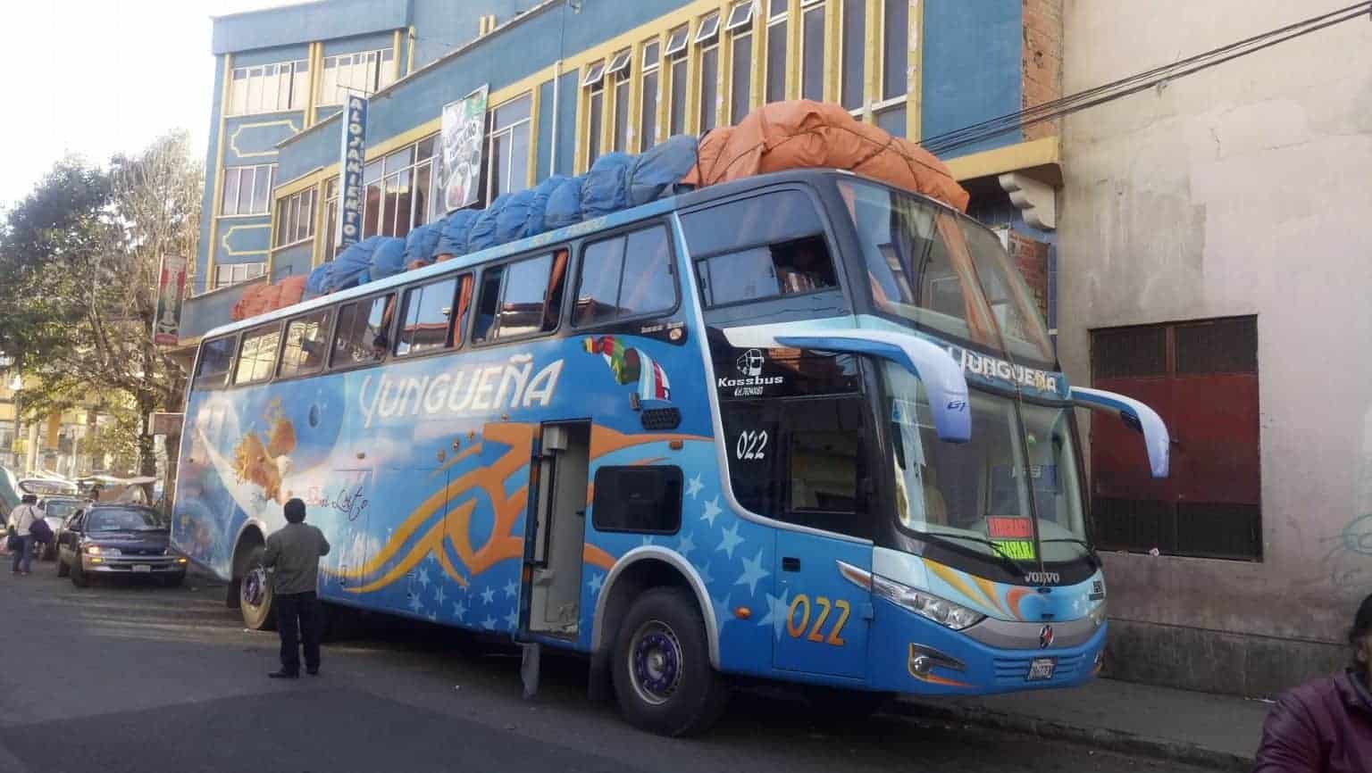 Bus Semi-Cama Ticket (Flota Yungueña) La Paz Rurrenabaque OW
